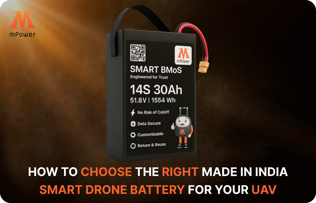 Choose the Right Made in India Smart Drone Battery for Your UAV | mPower